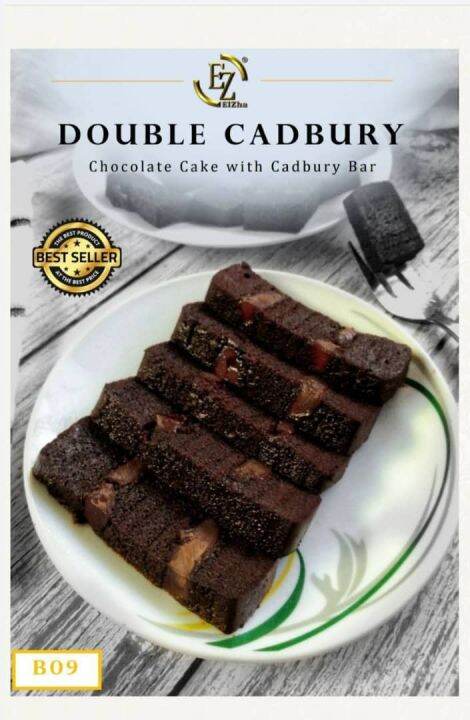 Kuih Raya Kek Lapis Double Cadbury / Layer Cake Baked Moist - HALAL ...