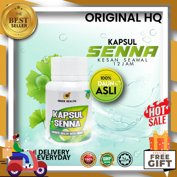 Kapsul Ekstrak Daun Sanna Senna Capsules Plus 1001 Khasiat Detox Nu-lax ...