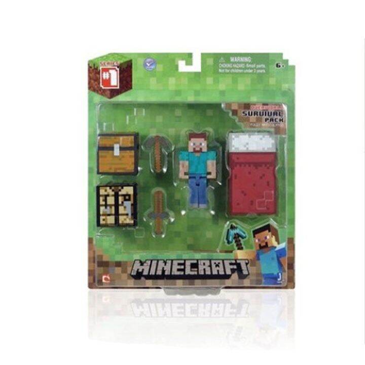 Minecraft Action Figure MC Model Toys Steve Creeper Enderman Villager ...