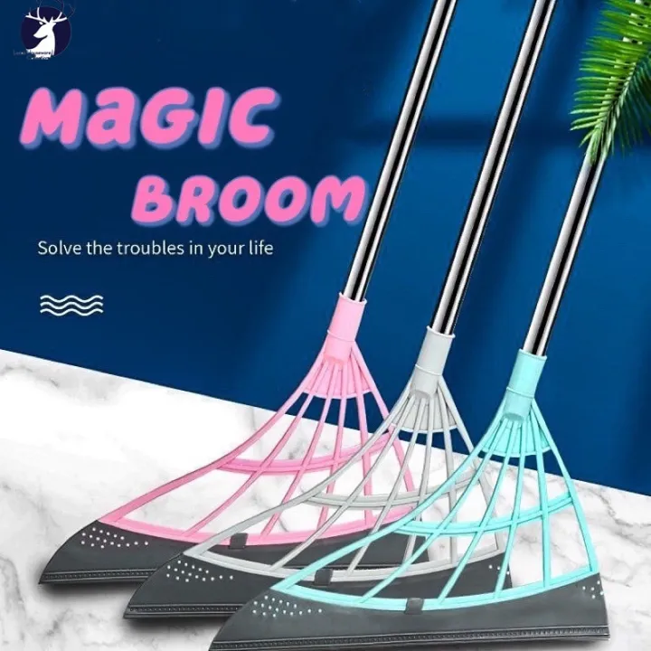 Multifunctional Magic Broom Flexible Broom Cleaning Mop Remove Dirt Hair Household Silicone Mop ...