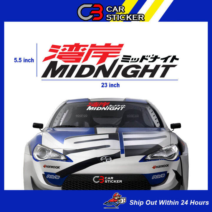 Midnight Japan Car Sticker / cs612 | Lazada