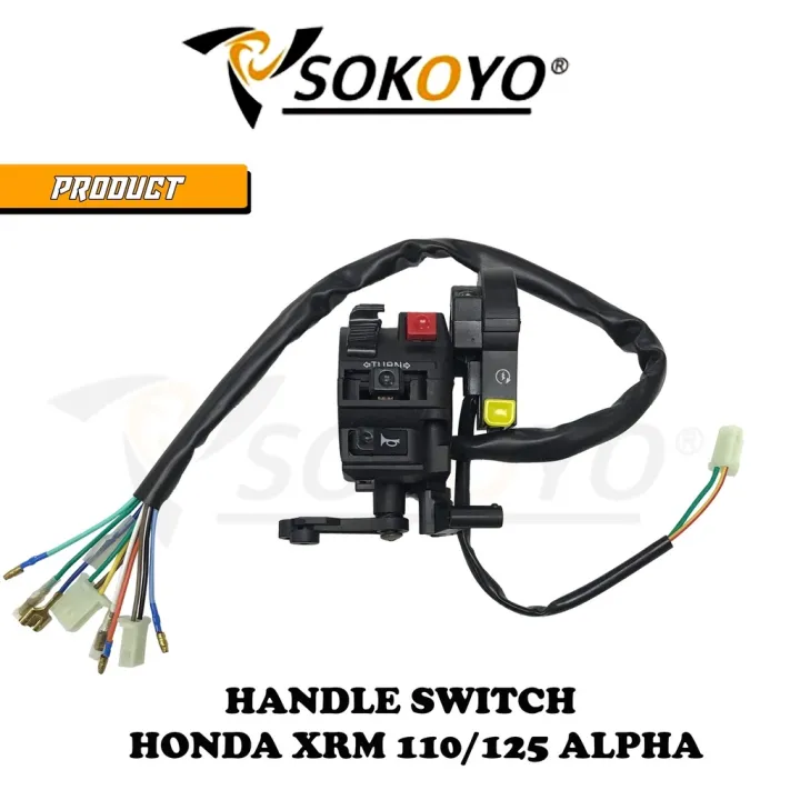 1 Set Domino Stock Handle Switch For Honda XRM 110 125 Alpha Left And ...