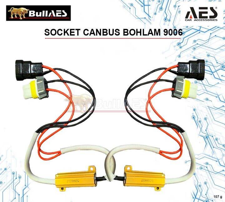 Socket 9006 HB4 Car LED Headlight Canbus Decoder EMC Error | Lazada ...