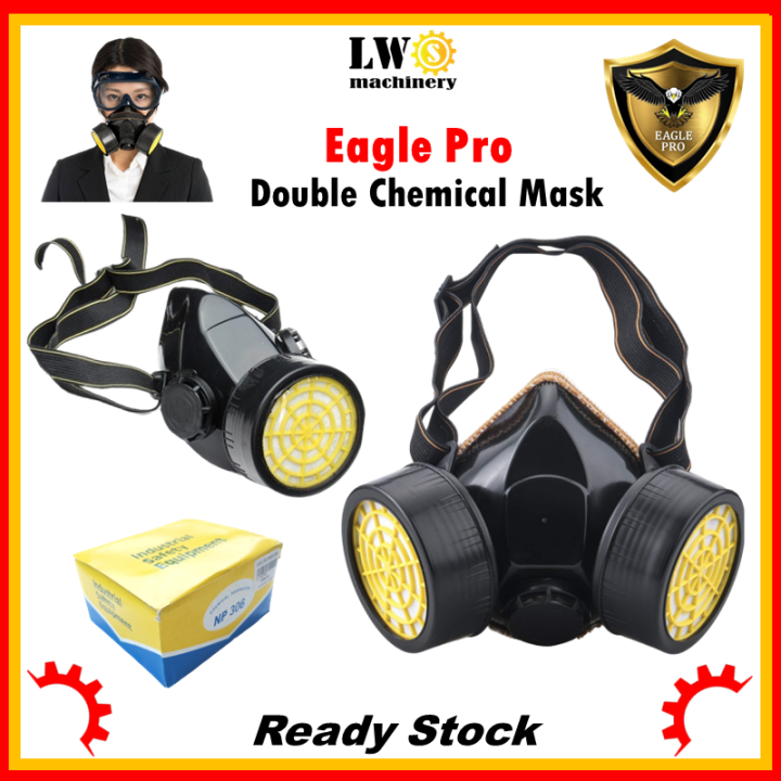 Eagle Pro NP306 NP305 Twin Double Cartridge Respirator Mask Racun ...