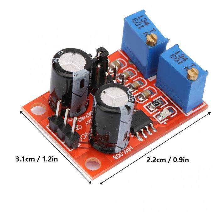 NE555 Adjustable Pulse Frequency Module Square Signal Generator 5V ...