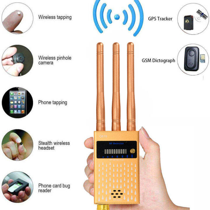 Professional Anti Spy Detector RF CDMA Signal Finder For GSM Bug GPS ...