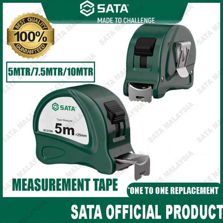 SATA Measurement Tape 5M/16FT 7.5M/25FT 10M/32FT/SATA Tali Tape Ukur Kualiti/Measuring Tape/SATA ...