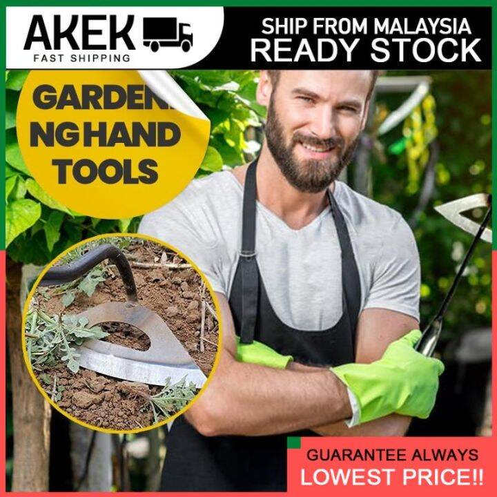 Handheld Rake Farm Hardened Hollow Hoe Garden Vegetable All-Steel ...