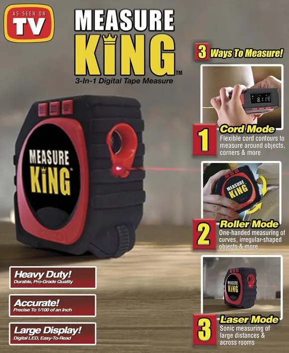 MEASURE KING 3 in 1 Tape Measure | Lazada PH
