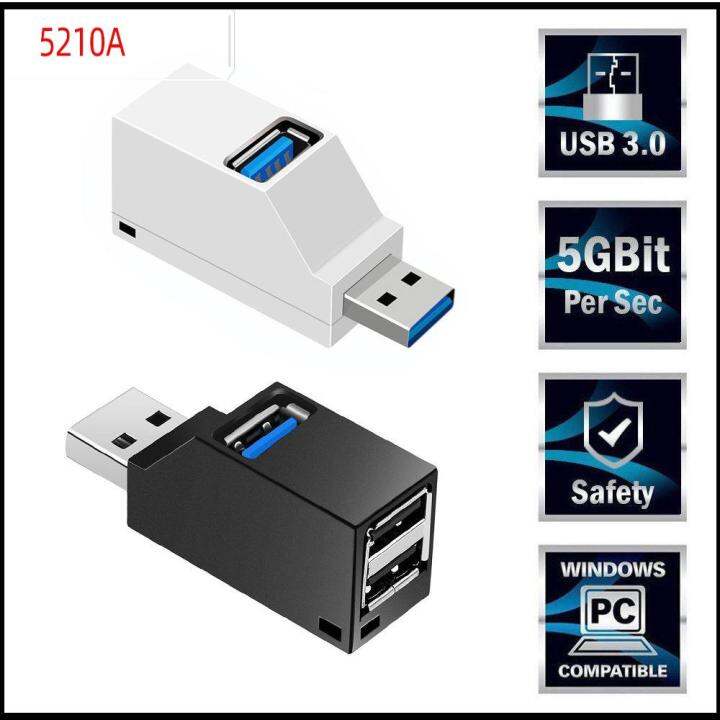 5210A สากล แบบพกพา การถ่ายโอนข้อมูล มินิ USB 3.0 Hub อะแดปเตอร์ กล่องแยก 3 พอร์ต | Lazada.co.th