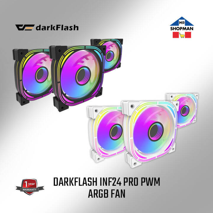 Darkflash Infinity INF 24 Pro PWM ARGB Fan 3in1 / Single Fans Inf24 Rgb ...