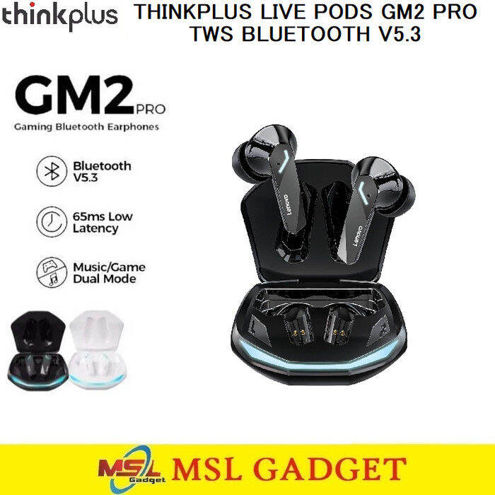 Lenovo Thinkplus GM2 Pro Headset Bluetooth Gaming TWS Wireless Earbuds ...