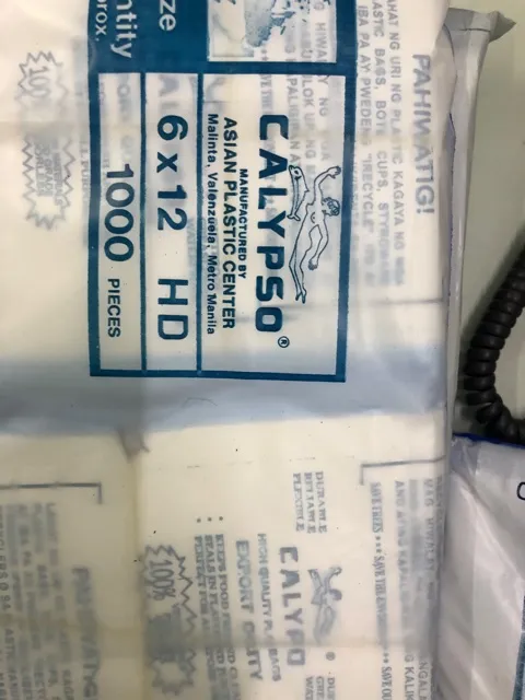 Plastic 6X12 Calypso HD Labo 100’s cacao protective bag belt for men ...