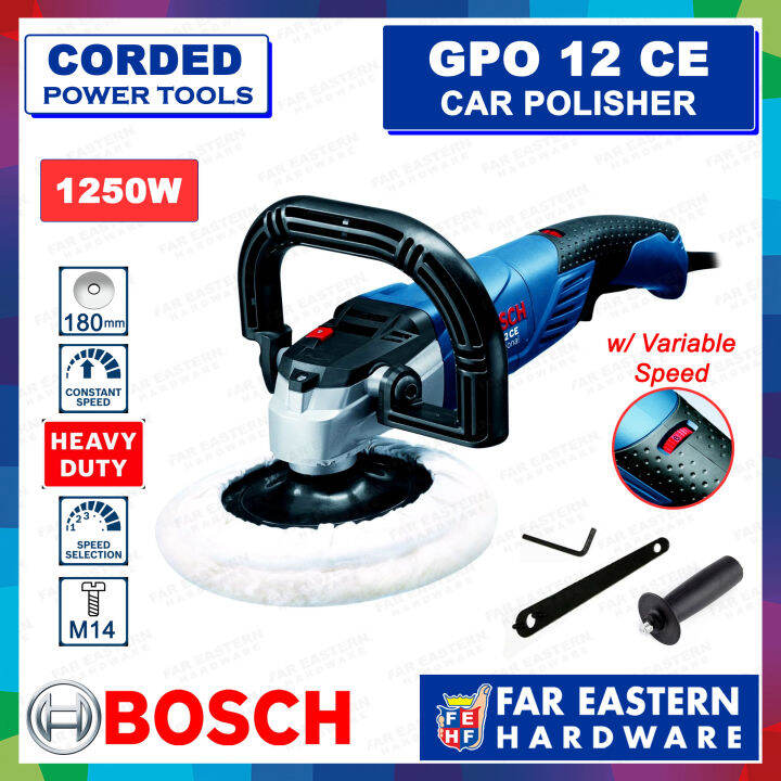 BOSCH GPO 12 CE Car Polisher w/ Variable Speed 1250W RBPTCD | Lazada PH