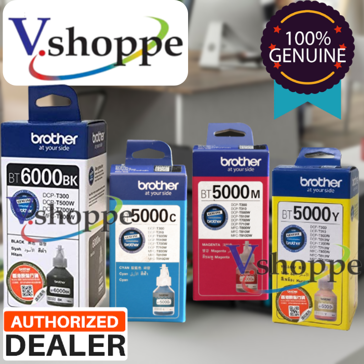 Brother Ink BT6000BK BT6000 BT5000 Black and Color set B C M Y ( Complete Ink Bundle ): Inkjet ...