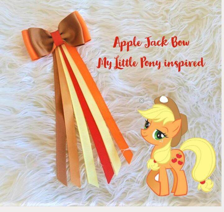 Apple Jack My Little Pony inspired Ribbon Bow | Lazada PH