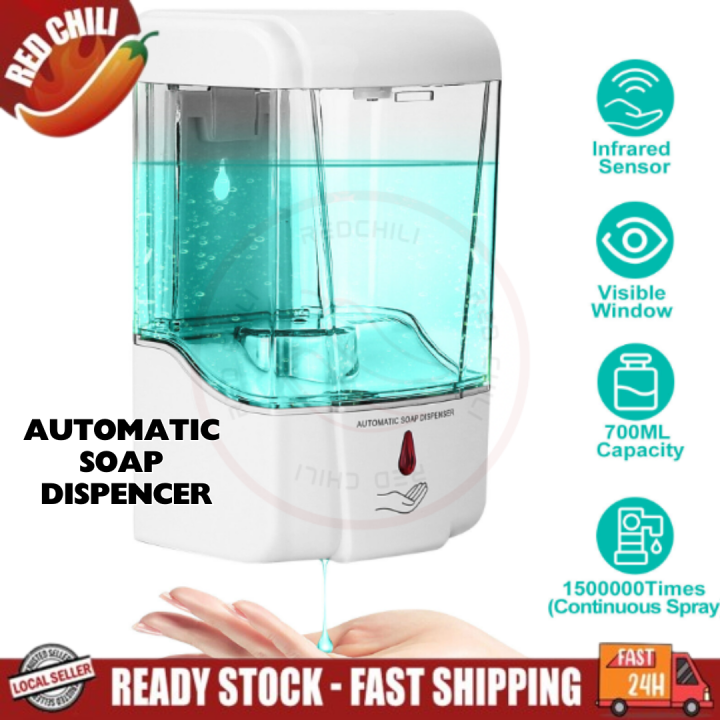 REDCHILI Automatic Gel Liquid Soap Dispenser Hand Sanitizer Auto ...