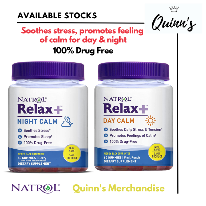 Natrol Relax Day/Night Calm 5-HTP Calming Stress Melatonin Soothing ...