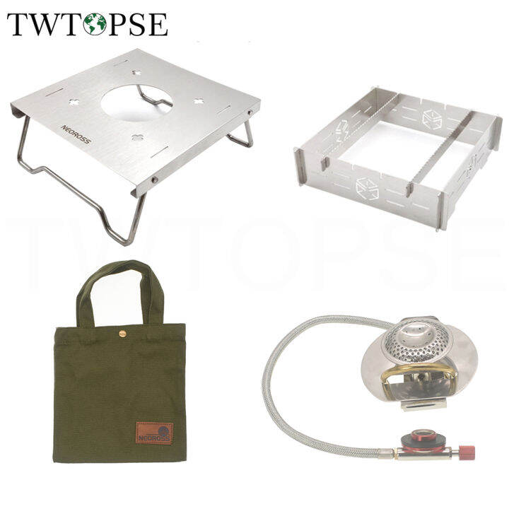 TWTOPSE Camping Folding Table Gas Burner Set For Trangia 25 27 Storm ...
