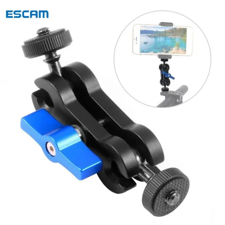 ESCAM Double Ball Head Multi-Function 1 / 4-inch Screw Magic Arms ...