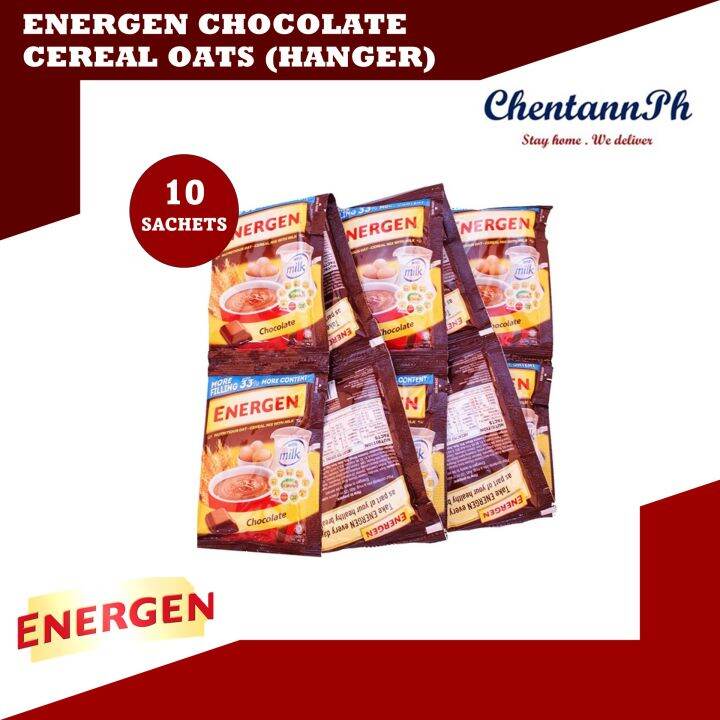 ENERGEN Chocolate Cereal Oats - HANGER 40g x 10 pieces | Lazada PH