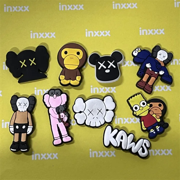 Kaws Inspired Cartoon Character Crocs Jibbitz Accessories | Lazada PH