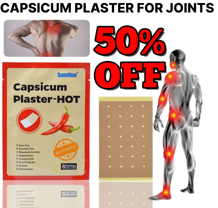 8PCS/1Pack Capsicum Hot Plaster Herbal Medical Patch Balm Plaster Knee ...