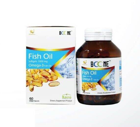 BOONE Fish Oil 1000 mg 60 เม็ด ผลิตภัณฑ์เสริมอาหาร น้ำมันปลา 1000 มก มี ...