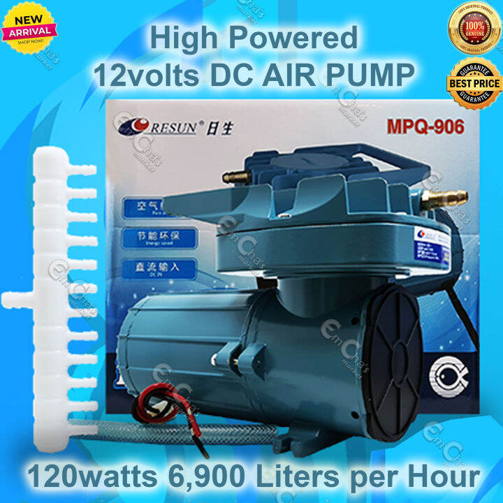 Resun DC Air Pump MPQ-906 Powerful 12Volts DC 120watts (pnd) (apu) Air ...