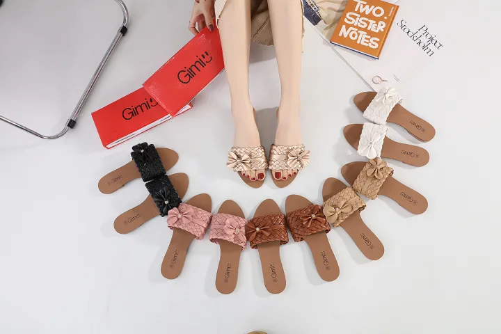 GIMI KOREAN FLAT SANDALS DFL-8 | Lazada PH