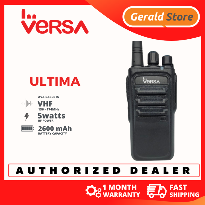 VERSA ULTIMA 10 Watts VHF Radio with 1 Year Warranty PINOY RADIO ...
