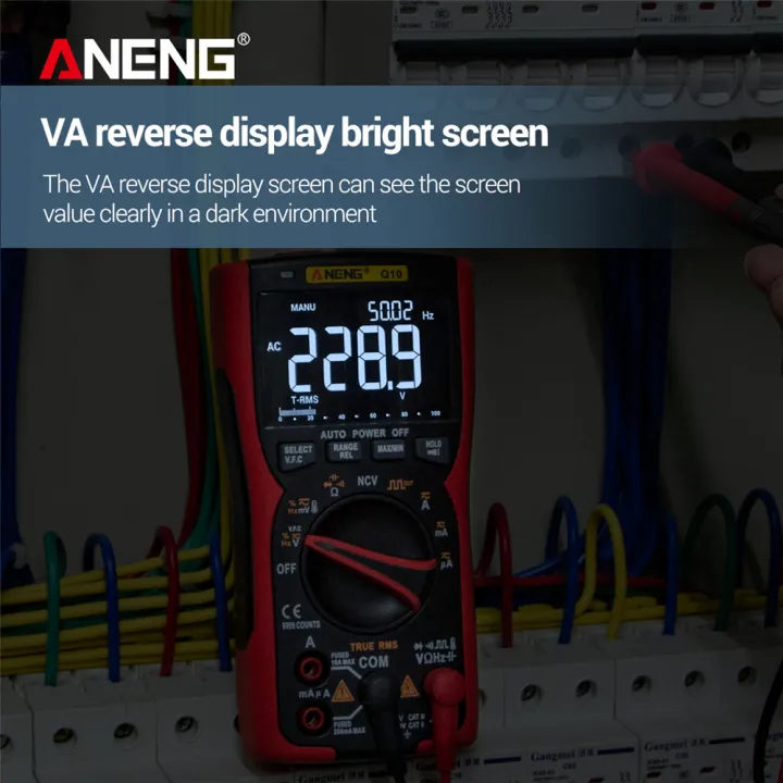 ANENG Q10 Digital Multimeter 9999 Professional Tester Multimetro True ...
