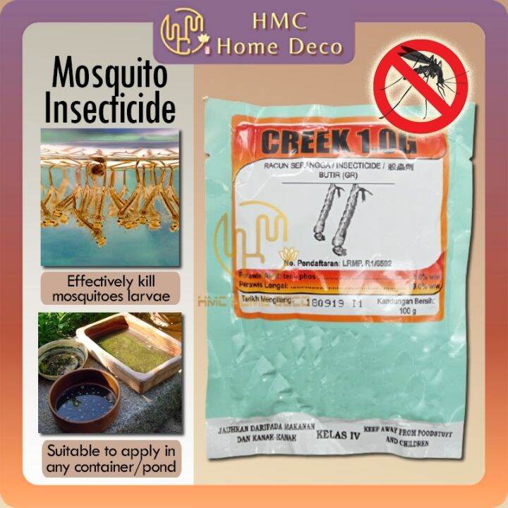CREEK 1.0G ABATE (100G) INSECTICIDE RACUN SERANGGA FOR MOSQUITO NYAMUK ...