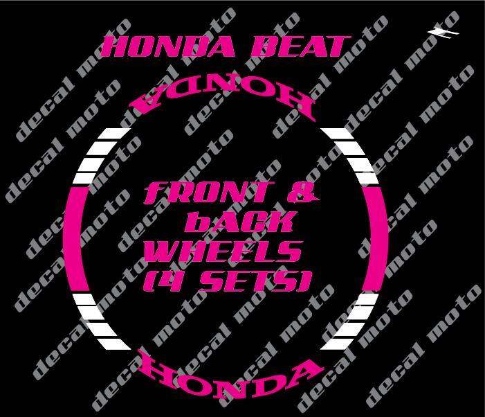 Decals / Sticker for Mags/Rim Honda Beat, Magenta | Lazada PH