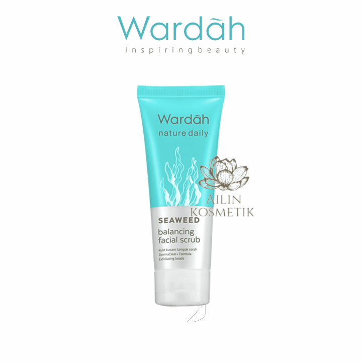 WARDAH Nature Daily Seaweed Balancing Facial Scrub 60ml | Lazada Indonesia
