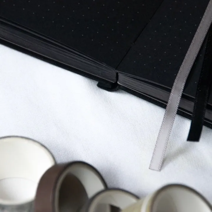 Hardcover notebook 160 GSM, BLACK PAGE - ALON NOTEBOOKS - Reach for the ...