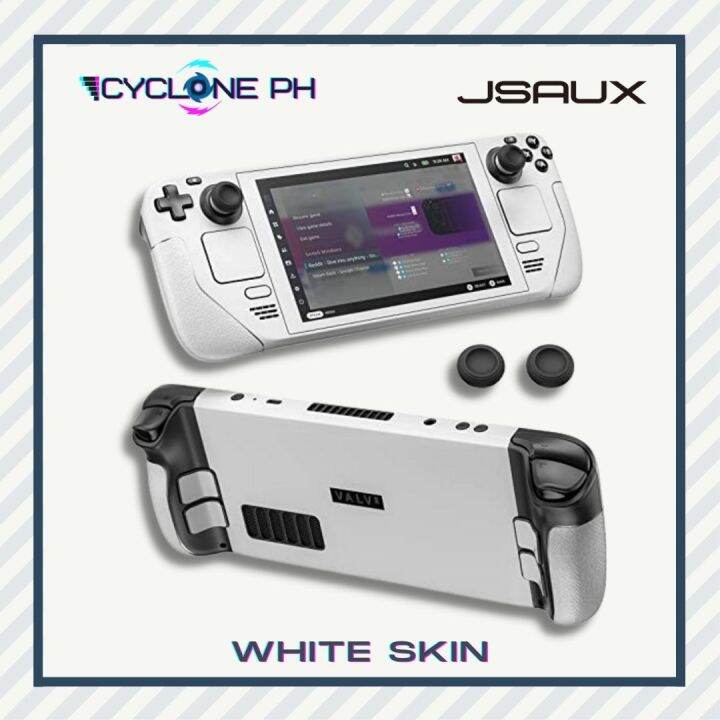 [Cyclone PH] JSAUX White Textured Protective Skin for Steam Deck with ...