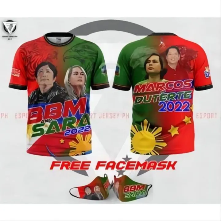 2022 BBM SARA DUTERTE and BONGBONG MARCOS TSHIRT | Lazada PH