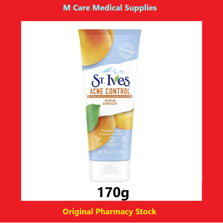 St. Ives Acne Control Scrub Apricot 170g [ORIGINAL] | Lazada