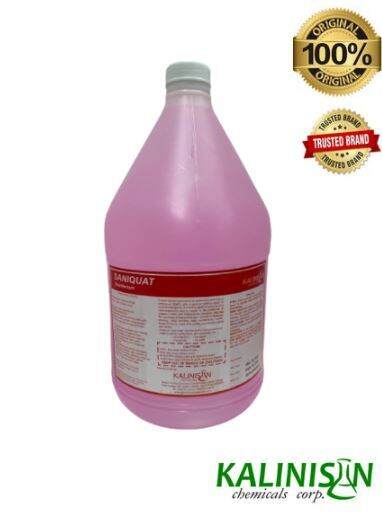 Original Kalinisan Saniquat MQ4 Liquid Multi-quat Disinfectant 1 Gallon ...