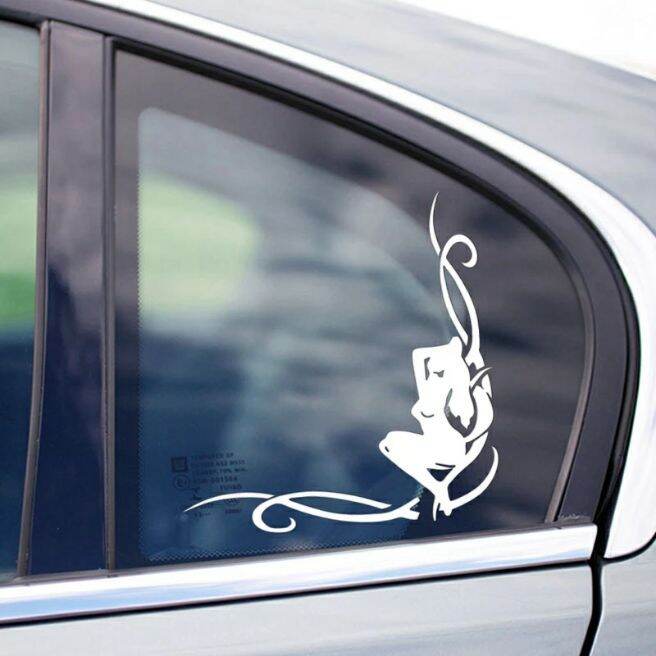 Cutting Stiker wanita disudut Sticker keren untuk body atau kaca mobil ...