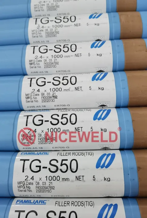 TG-S50 2.4 x 1000mm 5kg FAMILIARC TIG Welding Rod Kawat las tig argon untuk besi lasbesi ...