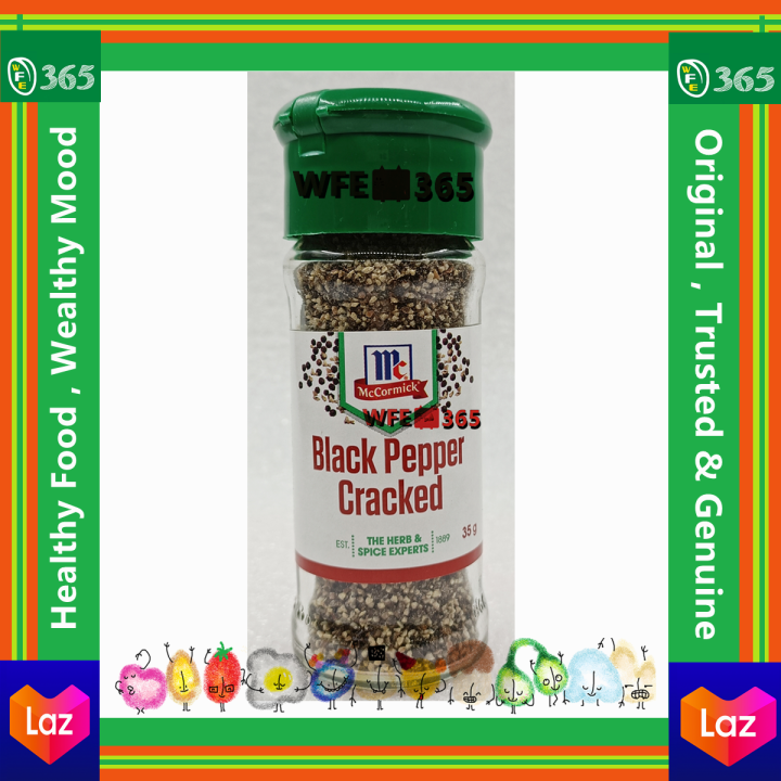 McCormick Natural Black Pepper Cracked 35g - 天然黑胡椒碎 | Lazada