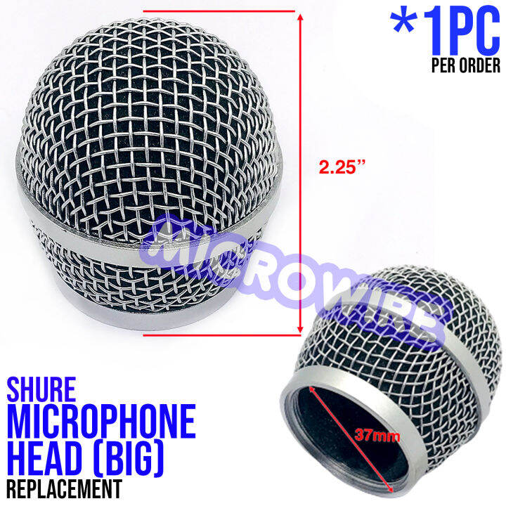 SHURE Big Microphone Head Replacement Heavy Duty (BIG HEAD) | Lazada PH