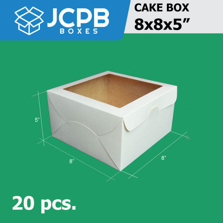 8x8x5 Inch Cake Box 20 pcs. | Lazada PH