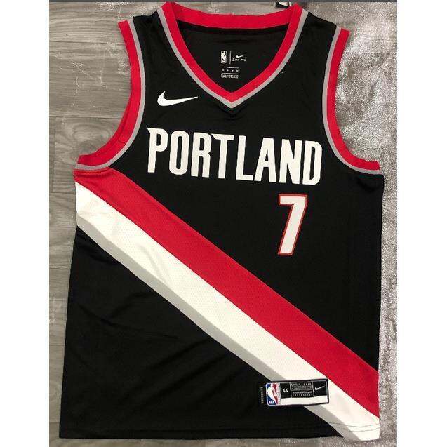 hot pressed nba Portland Blazers 7 ROY black basketball jersey | Lazada ...