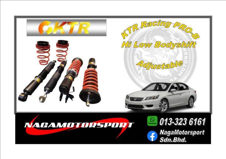 ADJUSTABLE HONDA ACCORD CR2 13' KTR RACING PRO-B HI LO BODYSHIFT ...