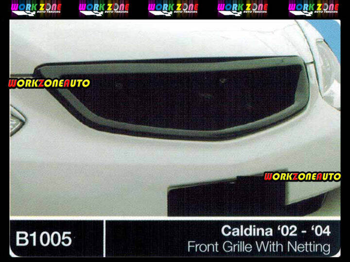 B1005 Toyota Caldina 02-04 Fiber Front Grille (TRD) With Netting Body kit Bodykit | Lazada