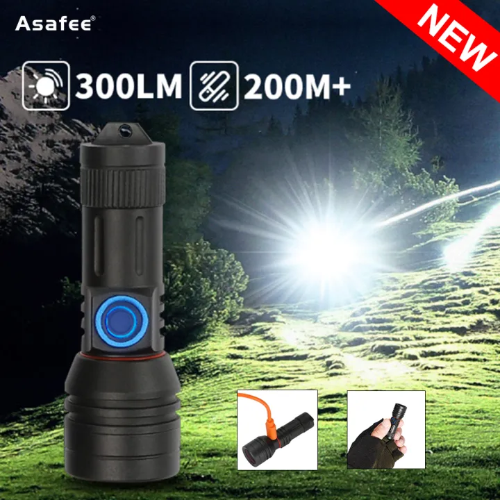 Asafee 300LM W302 XPG LED mini multi-function portable small flashlight ...