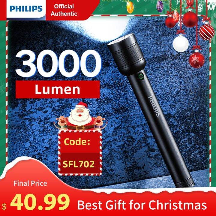 Philips Bright Flashlight 3000 Lumen Rechargeable Flashlights With ...